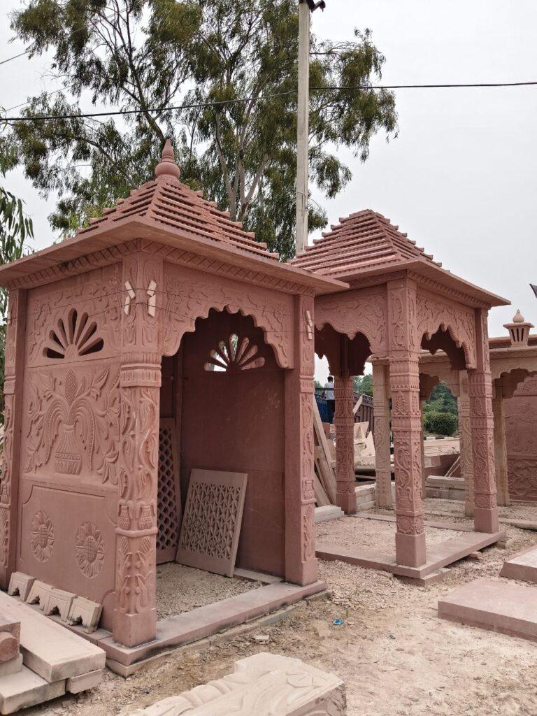 Top 5 Beautiful Red Sandstone Temple Design in Rajasthan